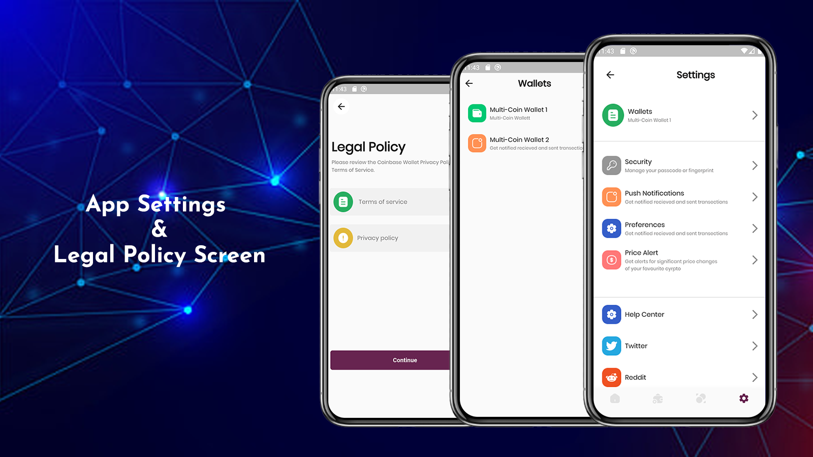 xCoin - Crypto Wallet with Buy and Exchange Bitcoin Flutter App UI Kit by AppDevsX